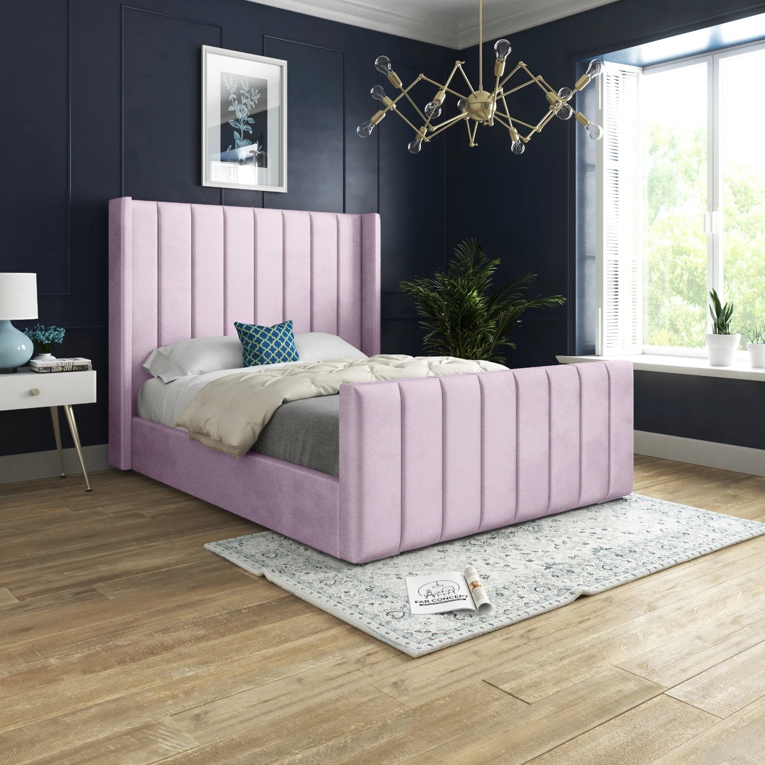 Panel Wingback Beds – SJ Dream Beds
